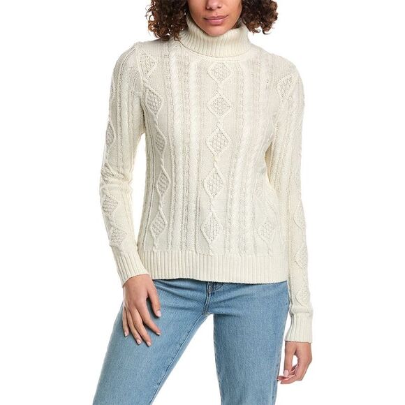 Minnie Rose | Sweaters | Minnie Rose Ombre Cable Turtleneck Sweater ...
